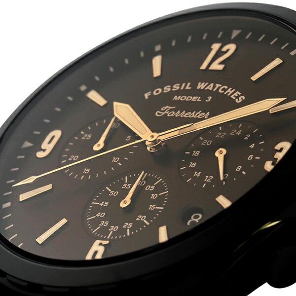 Fossil Men's Forrester Chrono Chronograph, Black-Tone Stainless Steel ...