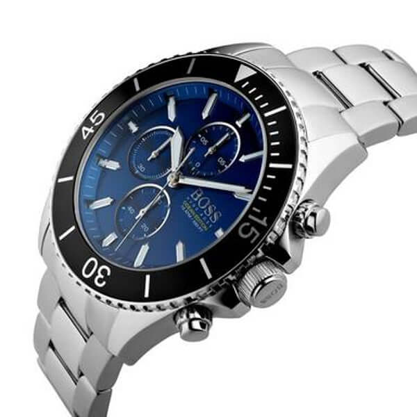 Hugo Boss 1513704 Chronograph Ocean Edition Blue Steel Men's Watch