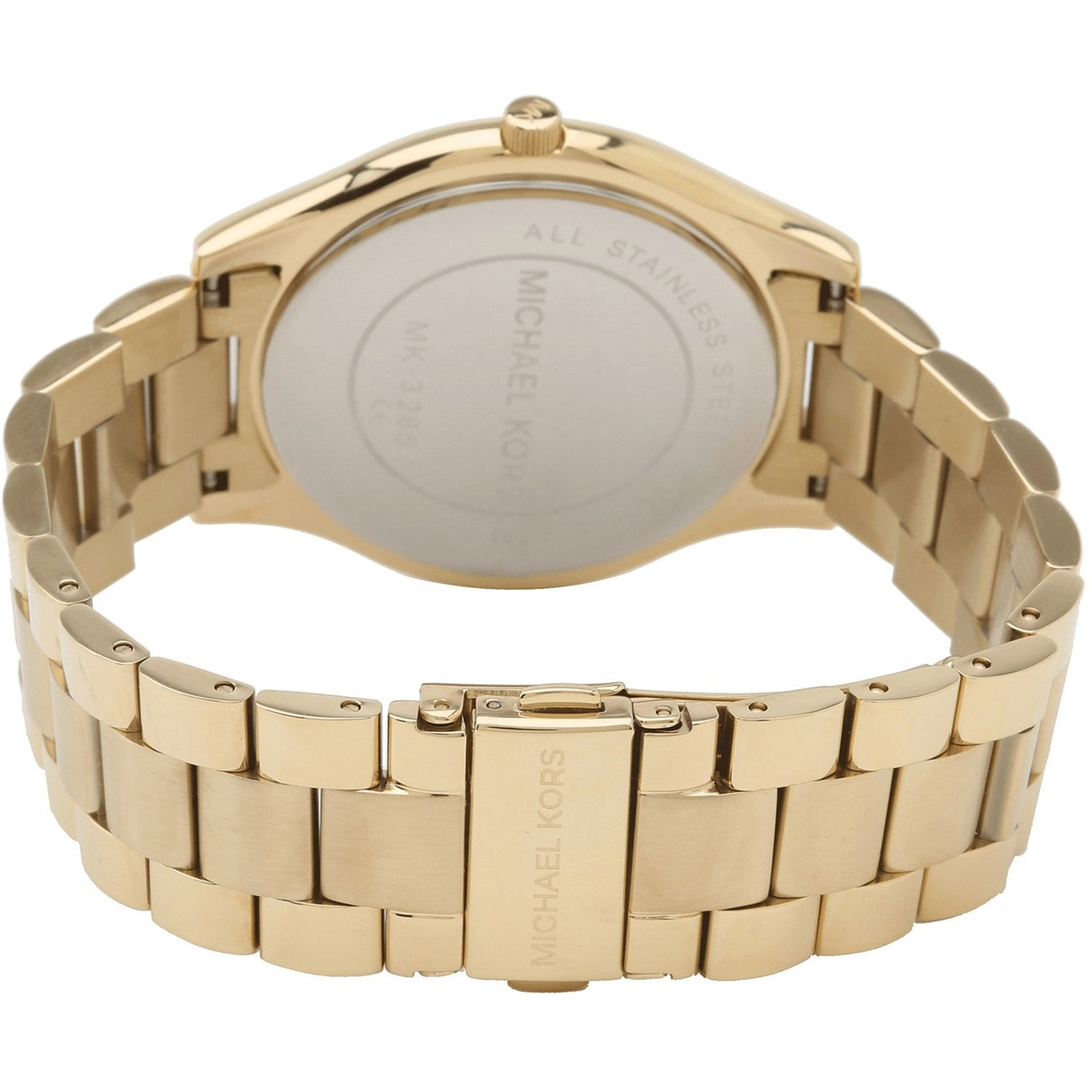Michael Kors MK3265 Slim Runway Gold Blue Dial Women's Watch