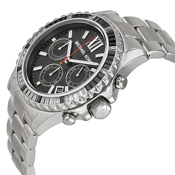 Michael Kors MK5753 Everest Chronograph Black Dial Stainless Steel Wom