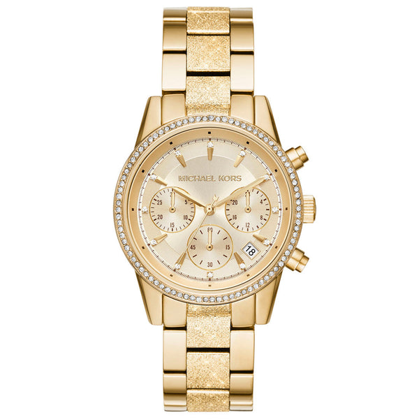 Michael Kors MK6597 Ritz Chronograph Gold Tone Women's Watch