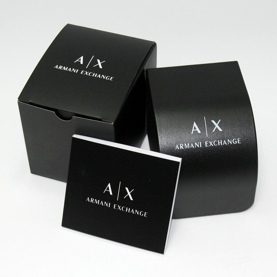 Armani Exchange AX2320 Three-Hand Black Dial Silver Stainless Steel Me